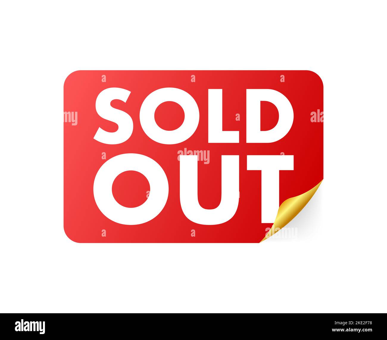 Sold out label, badge. Shop now. Vector stock illustration Stock Vector ...