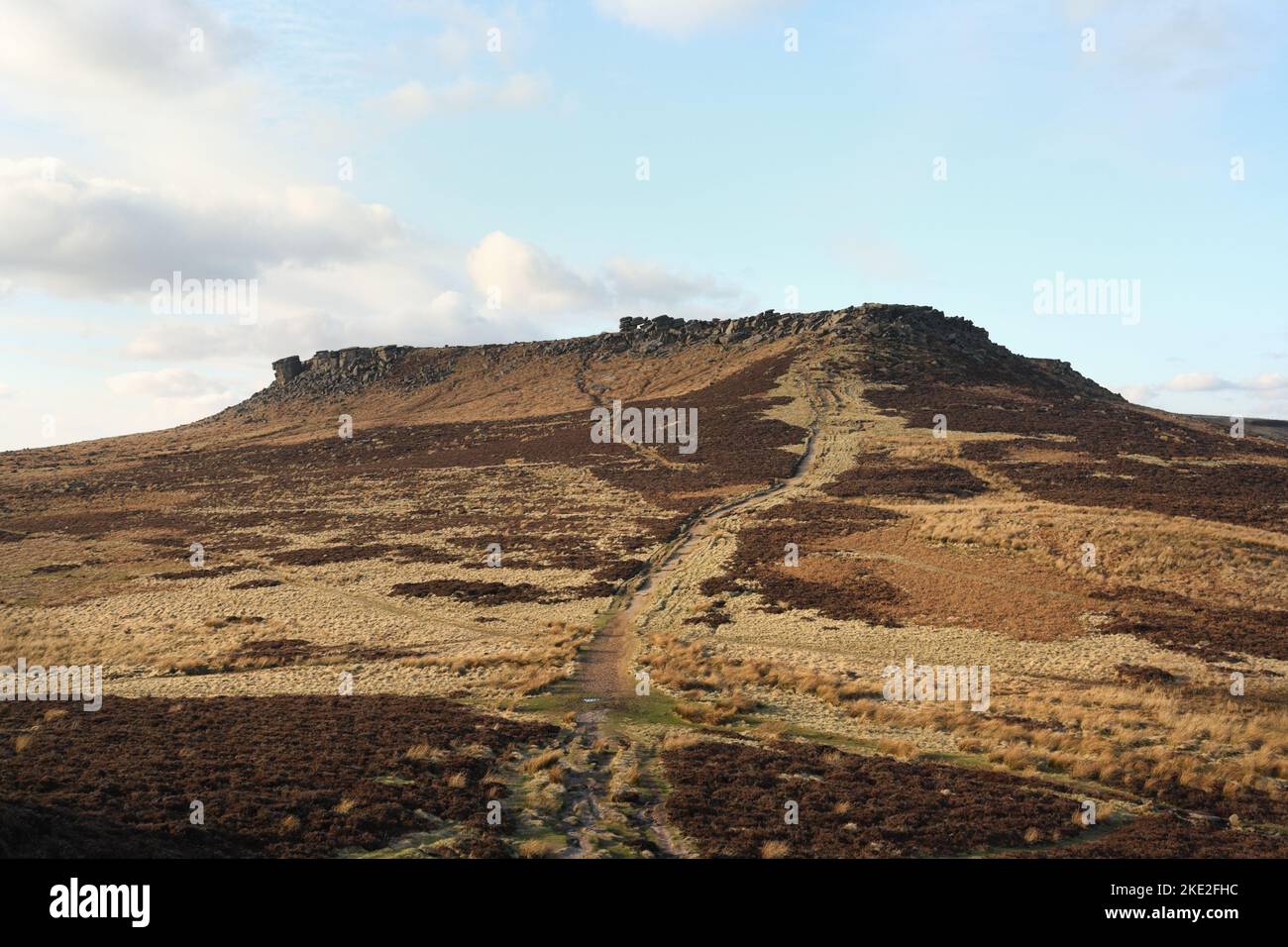 Higger Tor Hill Fort in the Peak District national park from Carl Wark ...