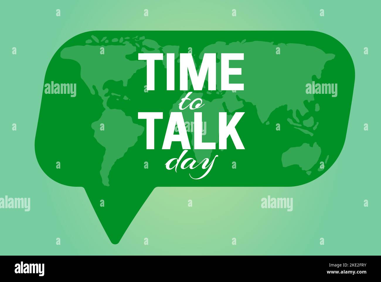 Time To Talk Day Background Illustration Design Stock Vector Image ...