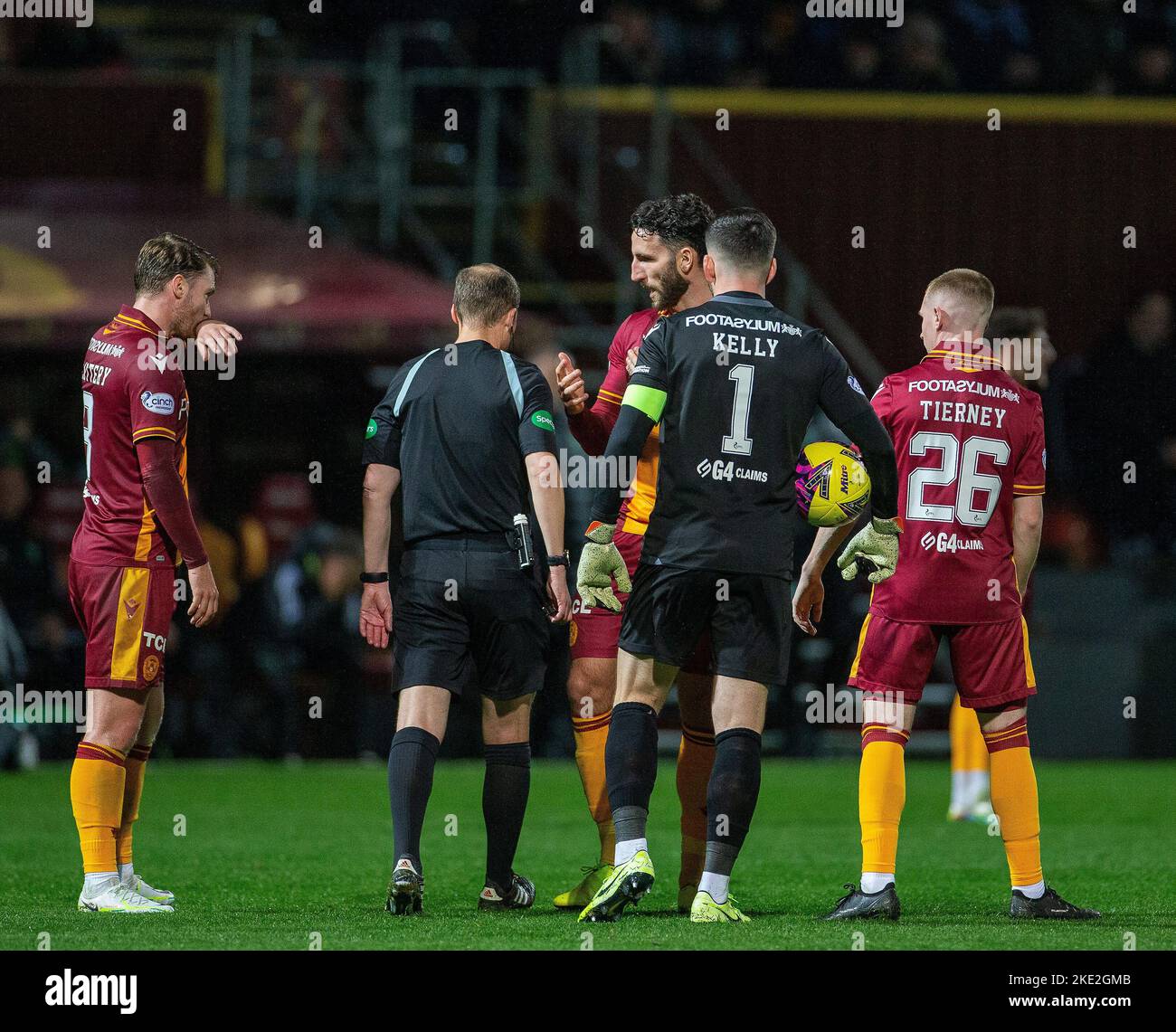 9th November 2022; Fir Park, Motherwell, N Lanarkshire, Scotland ...