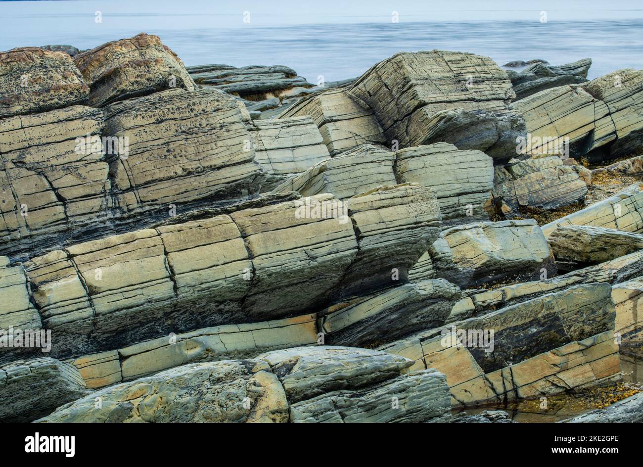 Lobster Cove Head rocks and Bonne Bay, Gros Morne National Park ...