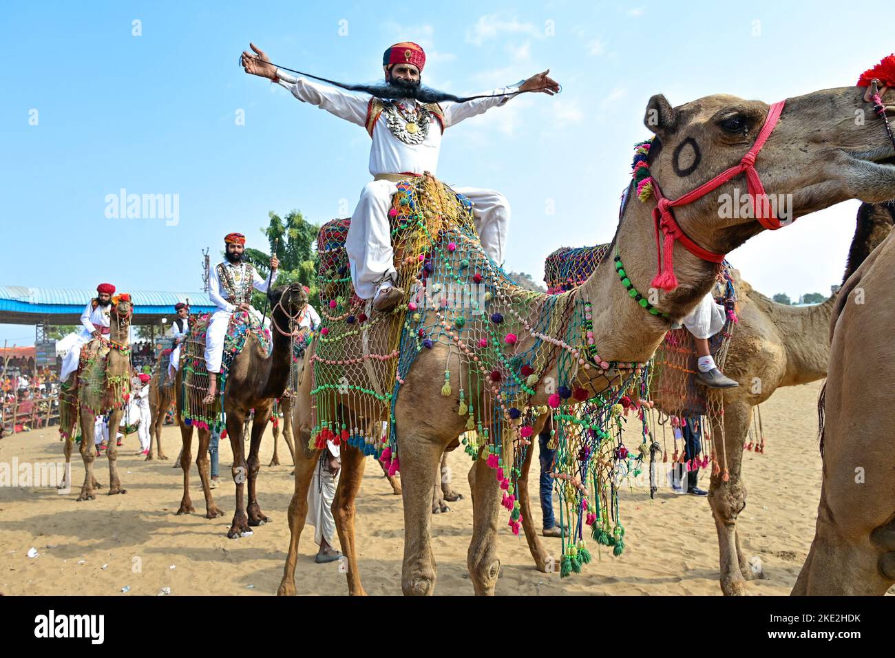 Pushkar, Rajasthan, India. 4th Nov, 2022. View from the annual Pushkar ...