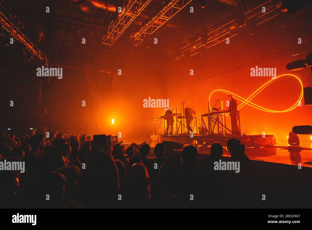 Milan, Italy, 9th Nov 2022. Moderat perform live at Alcatraz in Milan ...