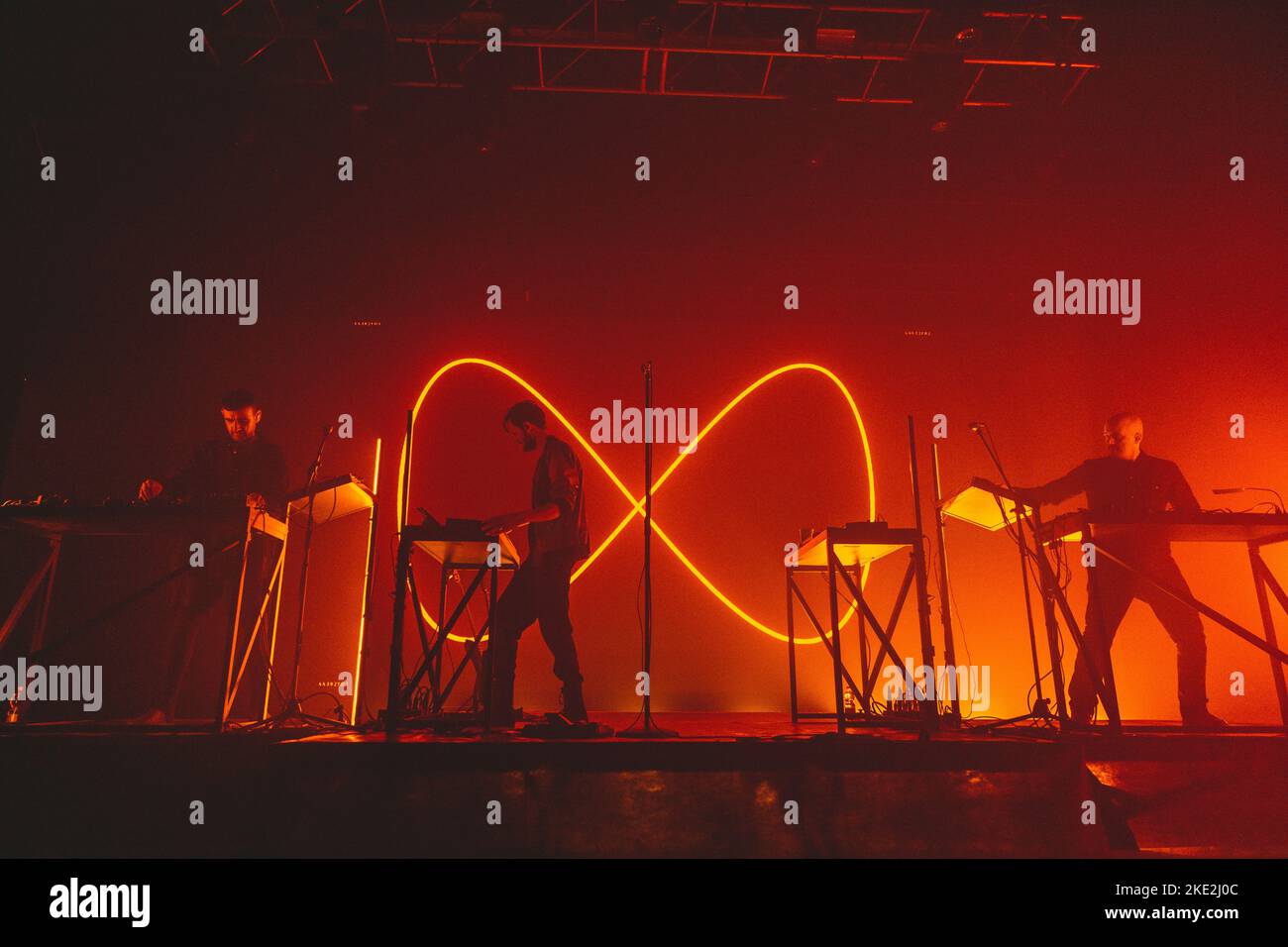 Milan, Italy, 9th Nov 2022. Moderat perform live at Alcatraz in Milan ...