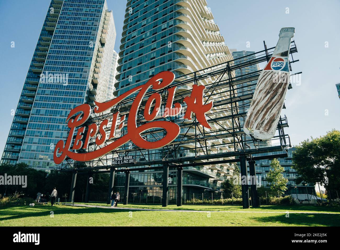 NEW YORK CITY - MAY 18, 2022: Pepsi-Cola sign at Gantry Plaza State ...