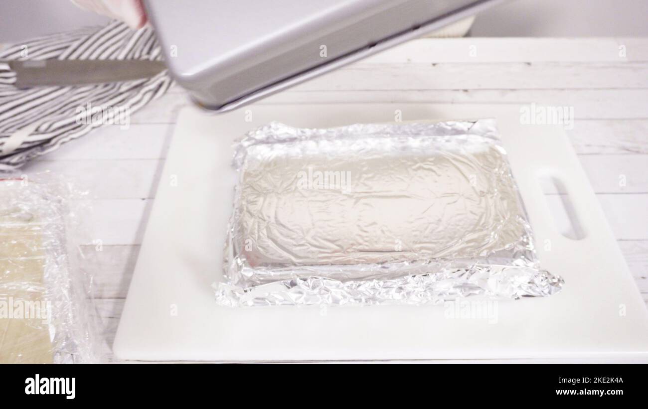 Candy cane fudge Stock Photo - Alamy