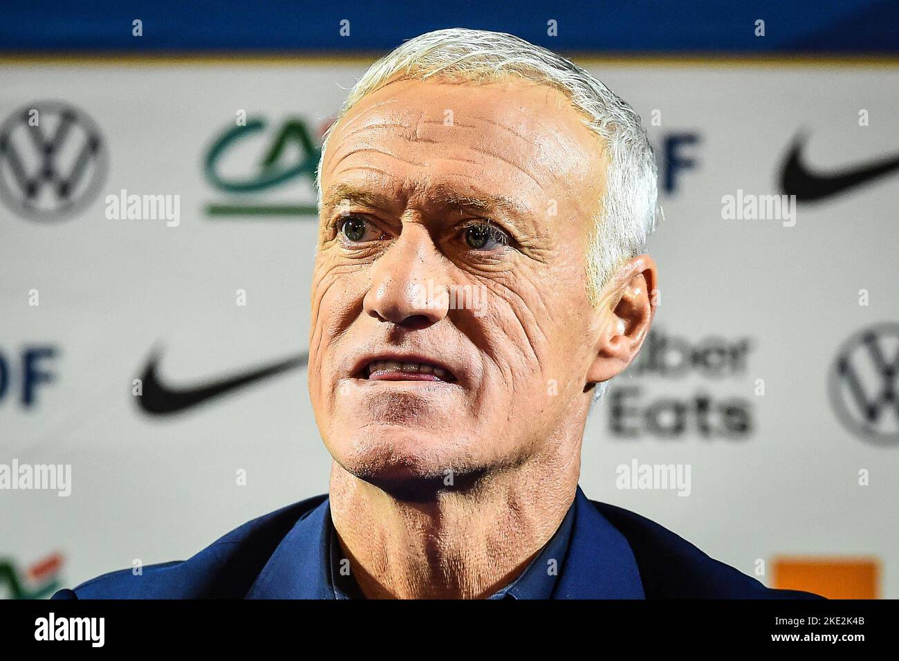 Didier DESCHAMPS, coach of the French national team during press ...