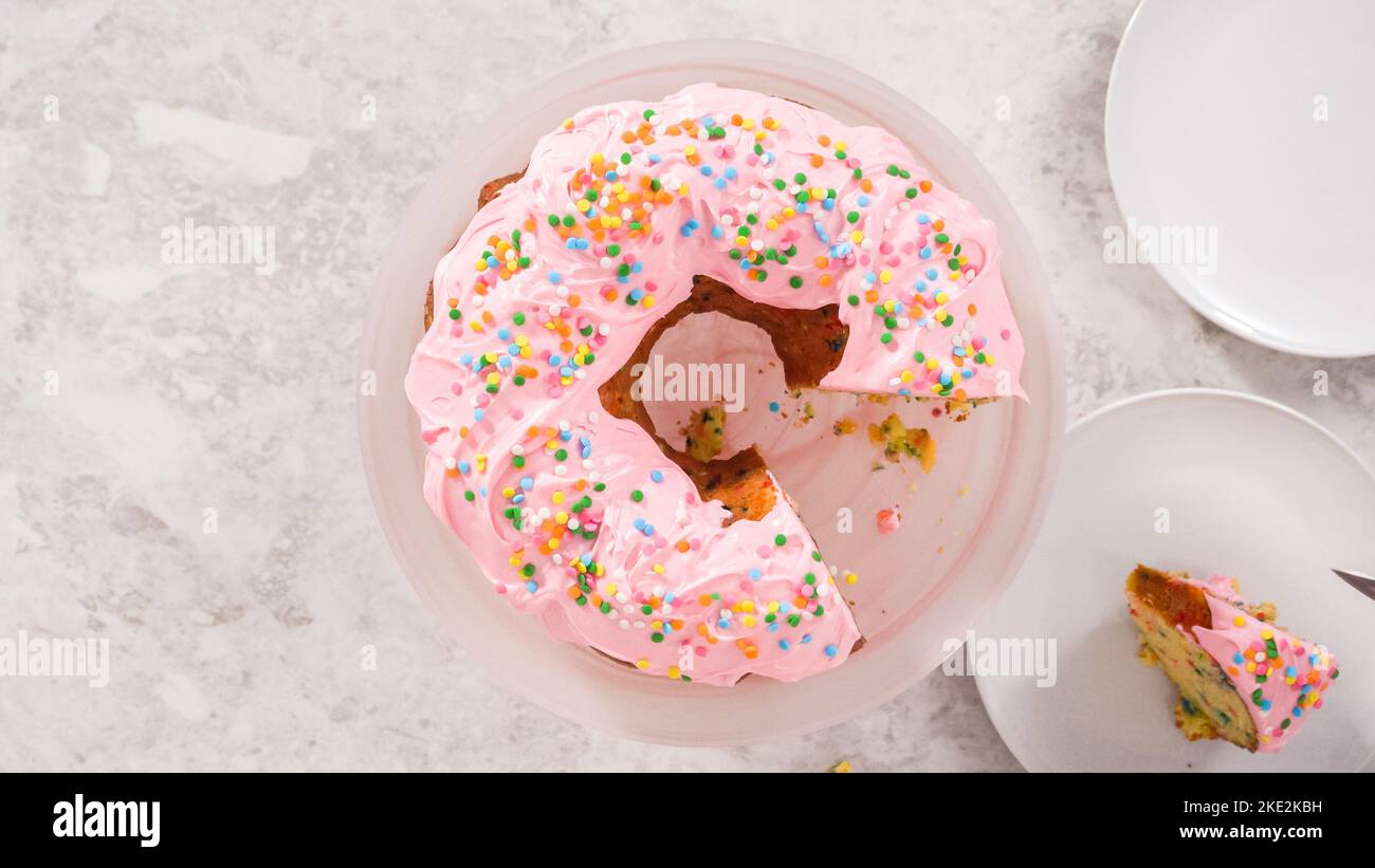 Funfettti Bundt Cake Stock Photo - Alamy Funfettti Bundt Cake Stock Photo - Alamy