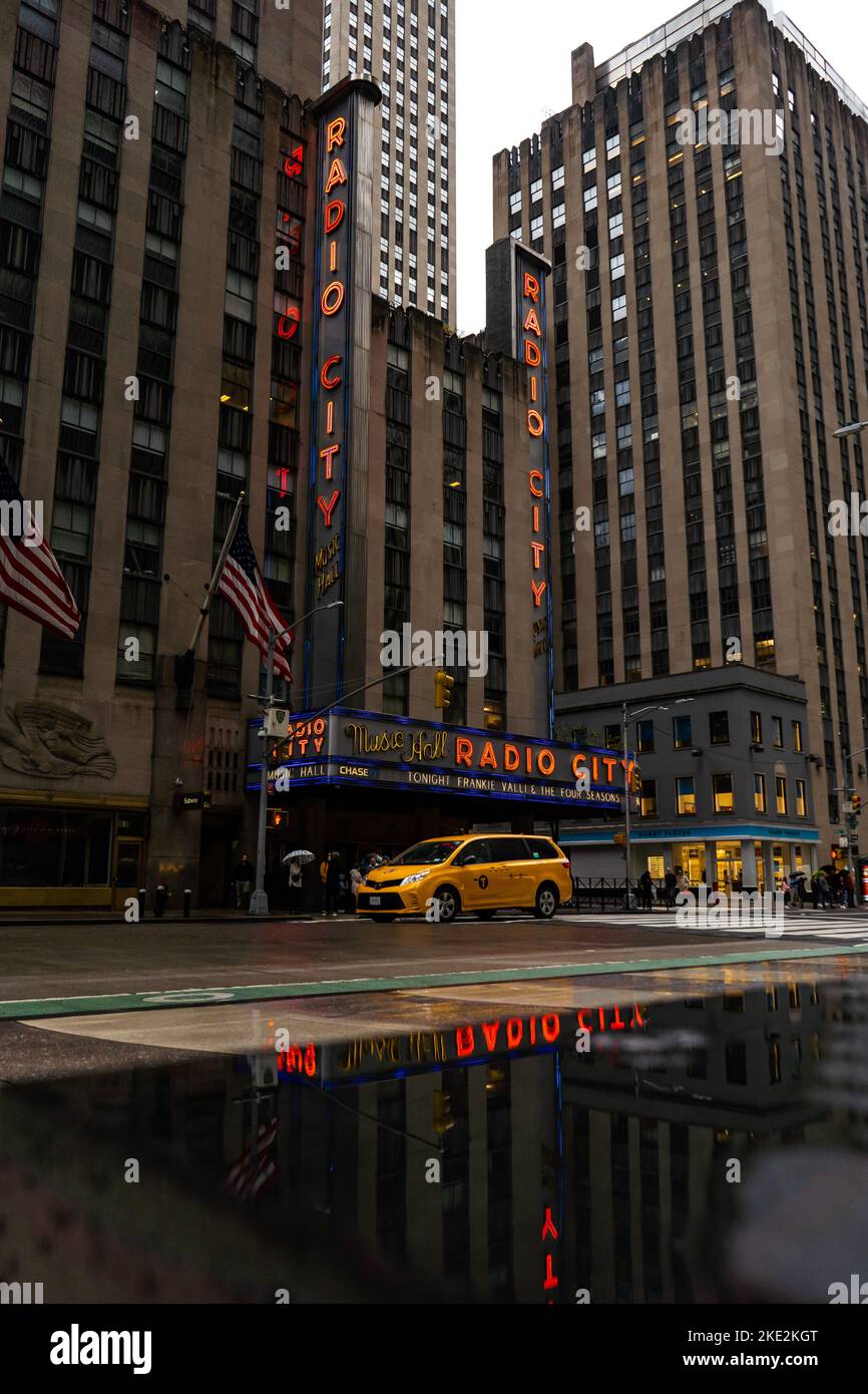 Reflection of Radio City Stock Photo - Alamy