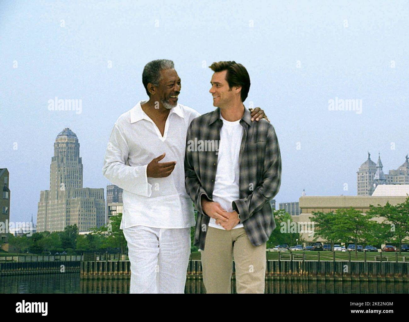BRUCE ALMIGHTY, MORGAN FREEMAN, JIM CARREY, 2003 Stock Photo - Alamy