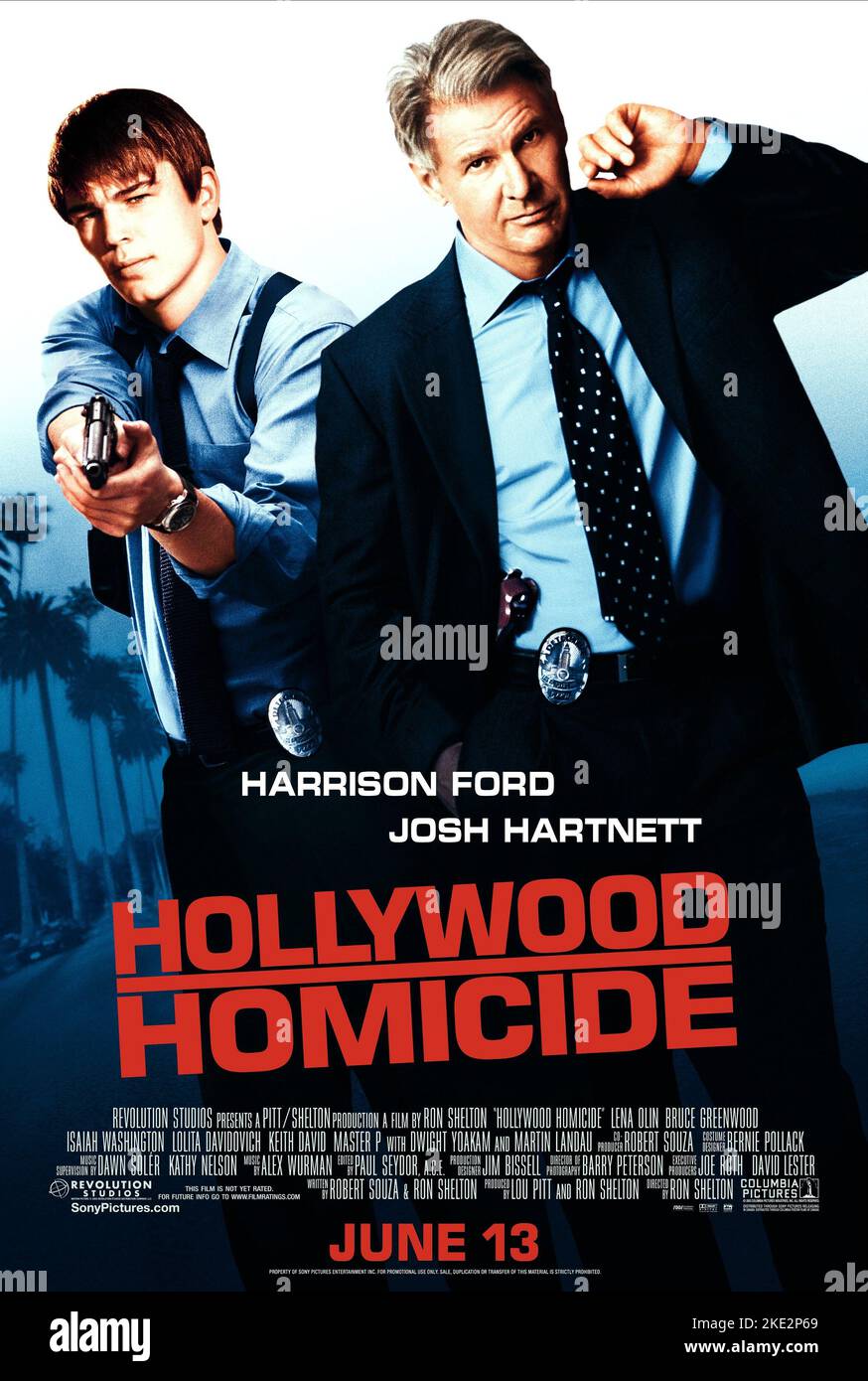 HOLLYWOOD HOMICIDE, JOSH HARTNETT, HARRISON FORD POSTER, 2003 Stock ...