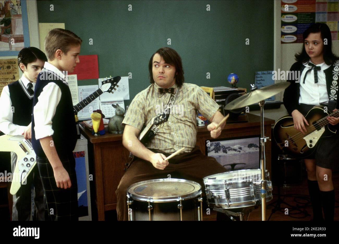 SCHOOL OF ROCK, KEVIN ALEXANDER CLARK, JOEY GAYDOS JR., JACK BLACK ...