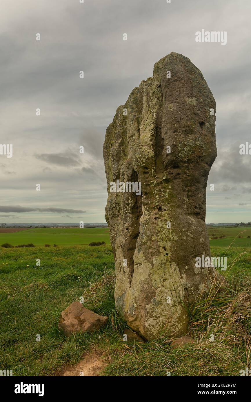 Part of the Duddo stone circle just north of the village of Duddo in ...