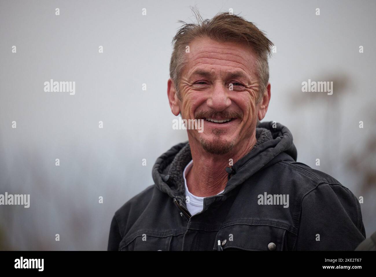 Kyiv, Kyiv, Ukraine. 8th Nov, 2022. American Oscar winning actor SEAN ...