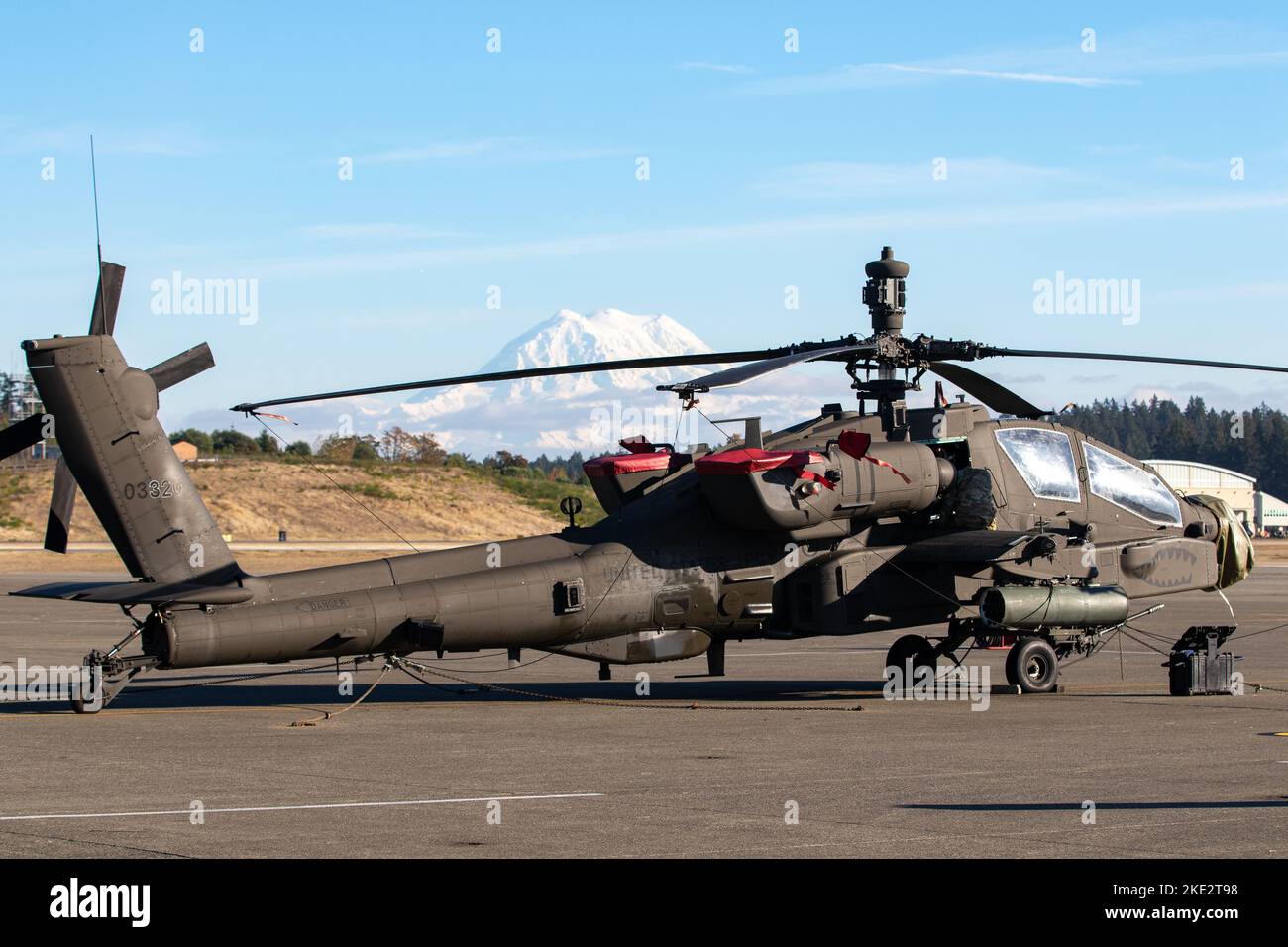 A Soldier assigned to 16th Combat Aviation Brigade performs maintenance ...