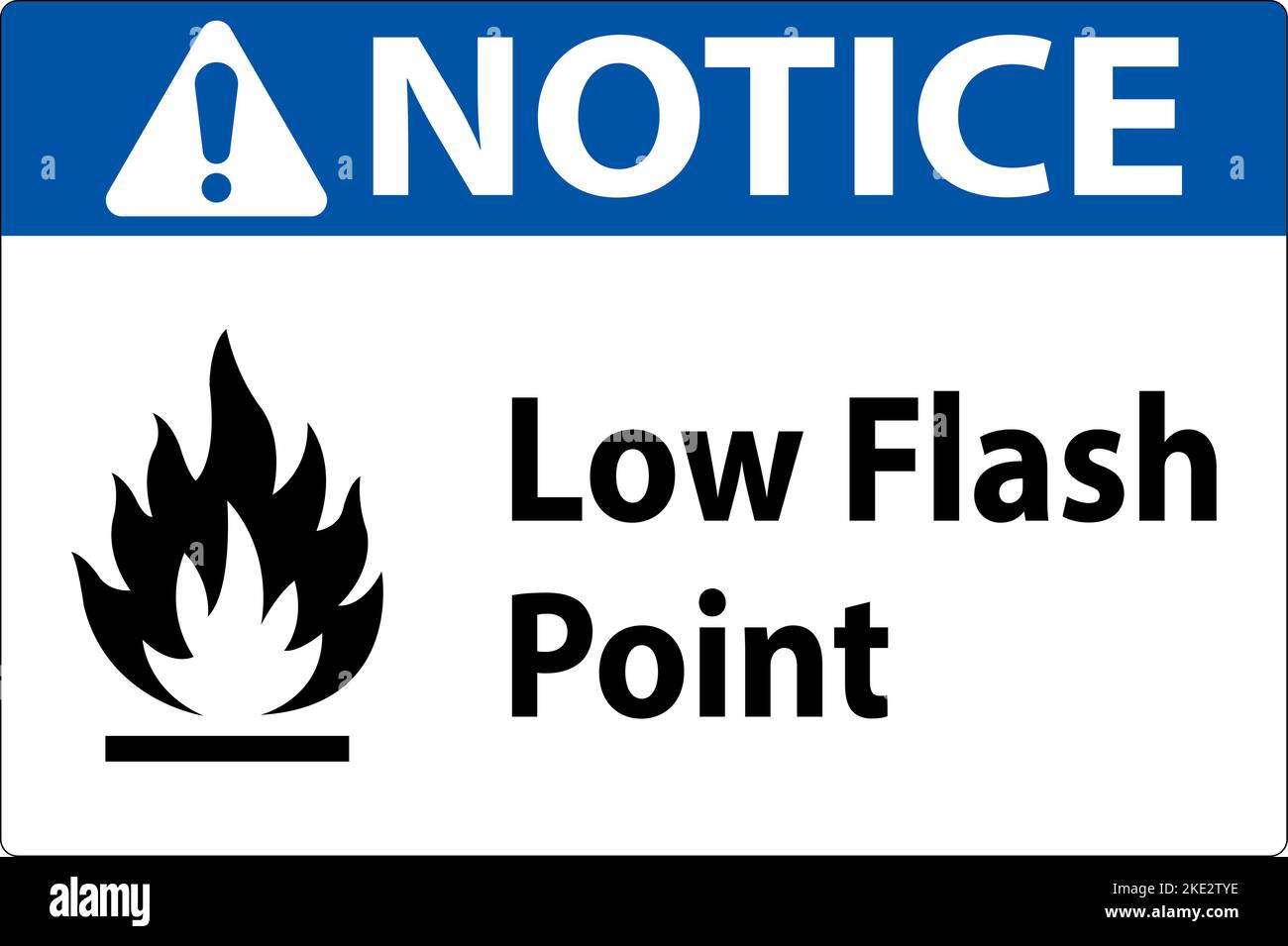 Notice Low Flash Sign On White Background Stock Vector Image & Art - Alamy