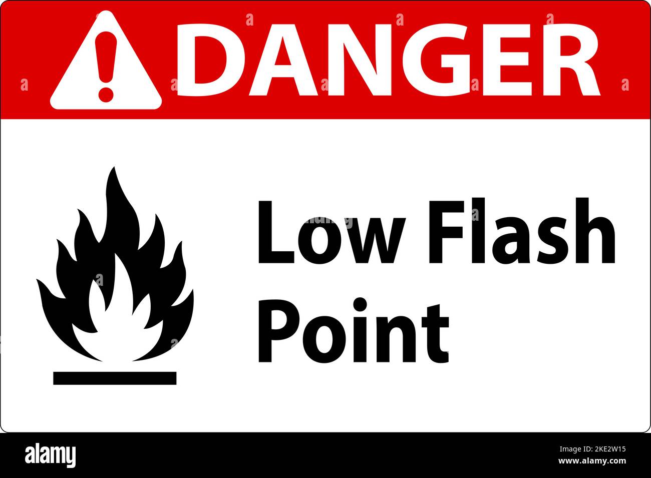 Danger Low Flash Sign On White Background Stock Vector Image & Art - Alamy