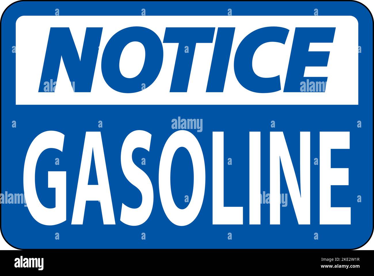 Notice Sign Gasoline Symbol On White Background Stock Vector Image ...