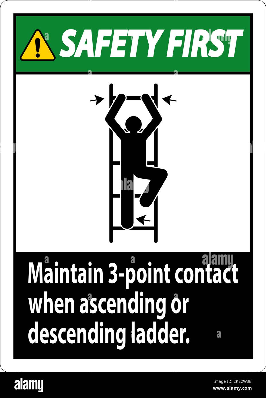 Safety First Maintain 3 Point Contact When Ascending Or Descending ...
