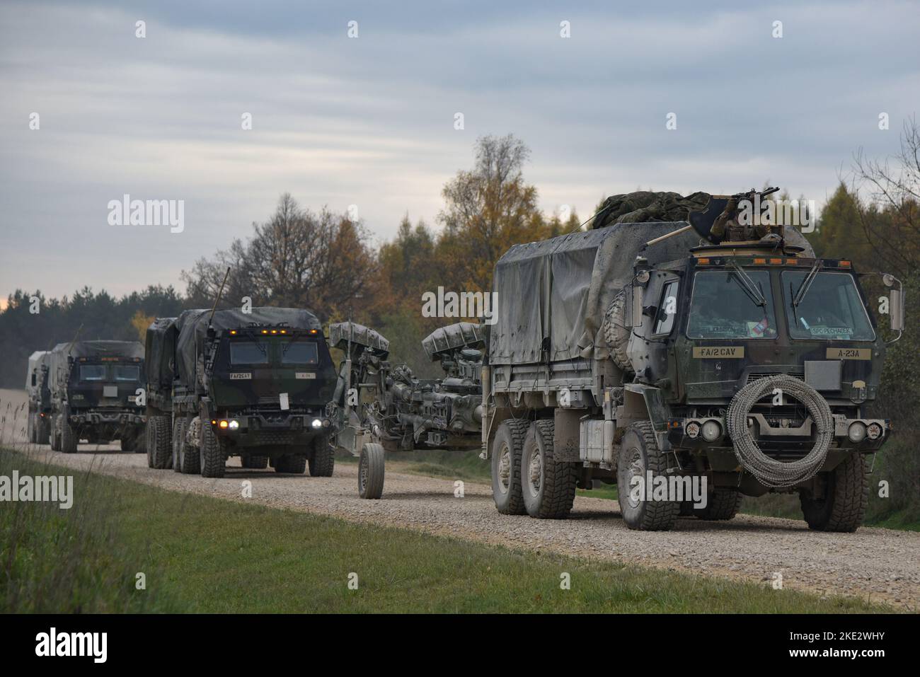 U.S. Soldiers assigned to A Battery, Field Artillery Squadron, 2nd ...