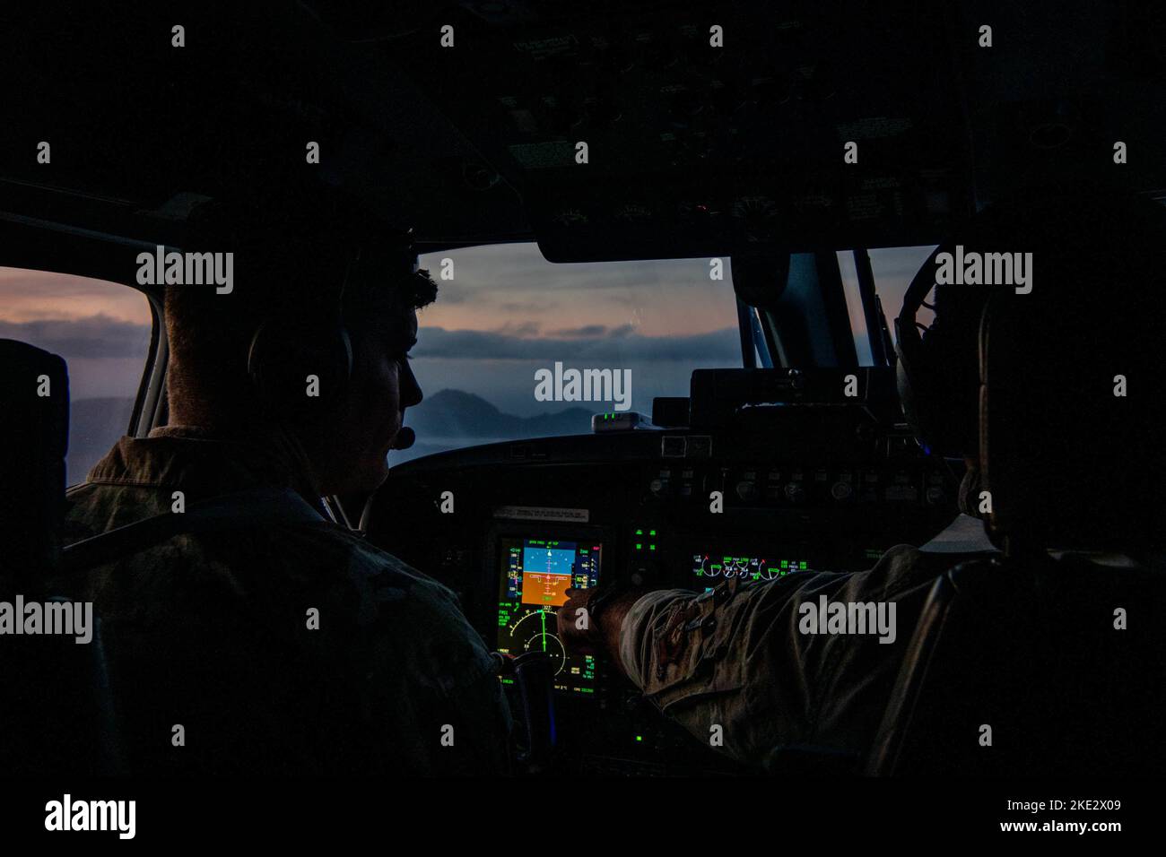 U.S. Air Force pilots with the 137th Special Operations Wing, Oklahoma ...