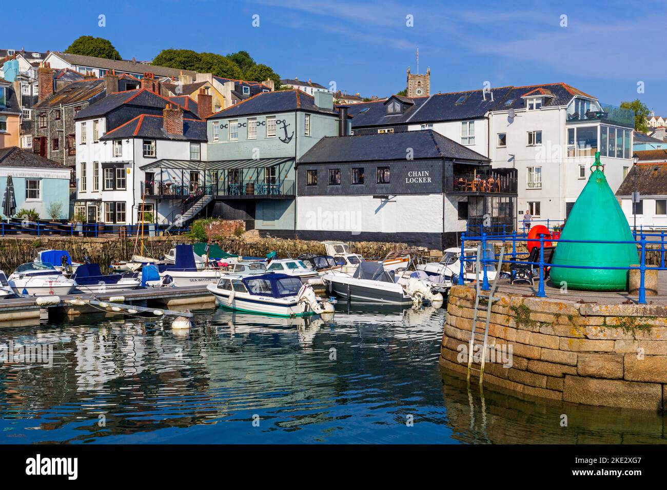Custom House Quay, Falmouth, Cornwall, England,United Kingdom Stock ...