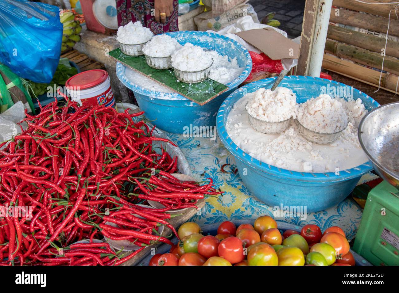 Sago flour from tropical palm-type sago plants or Metroxylon sago ...