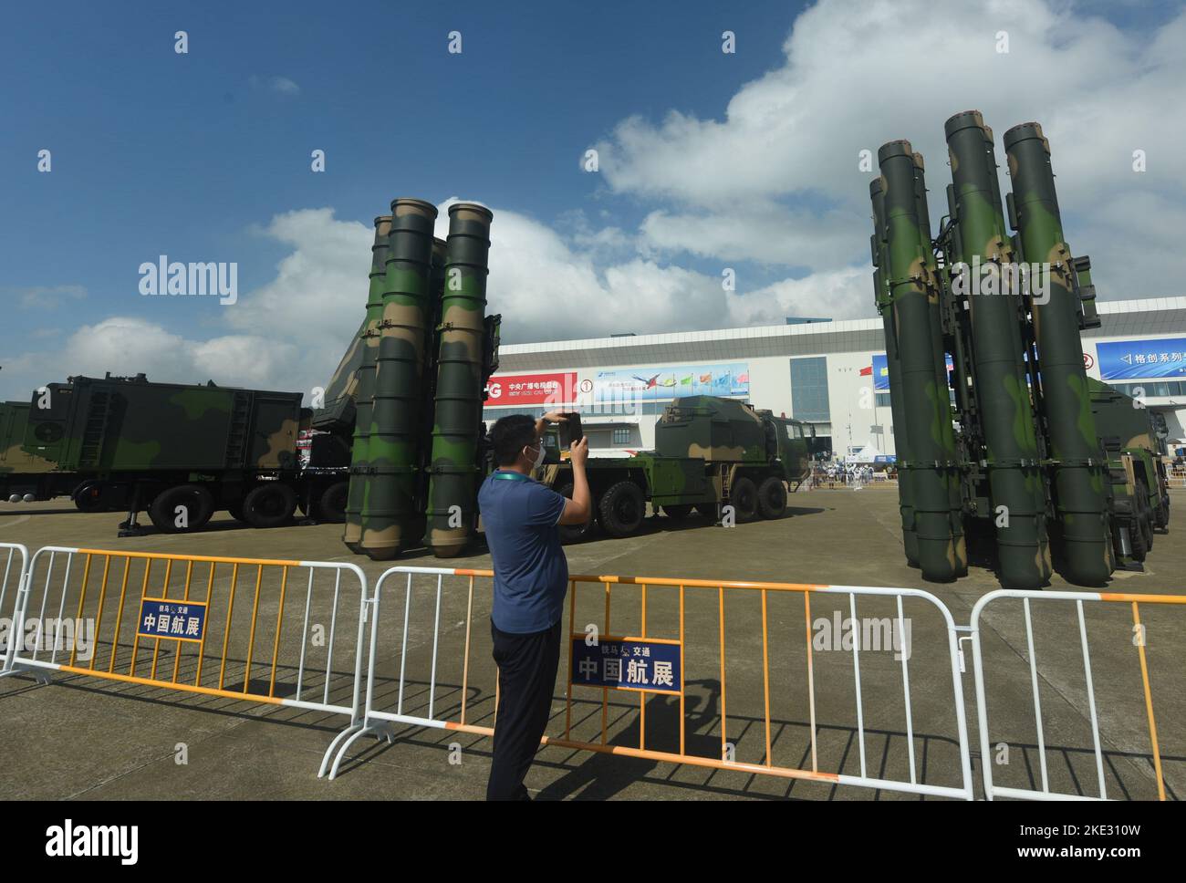 ZHUHAI, CHINA - NOVEMBER 9, 2022 - Visitors look at the Air Force's ...