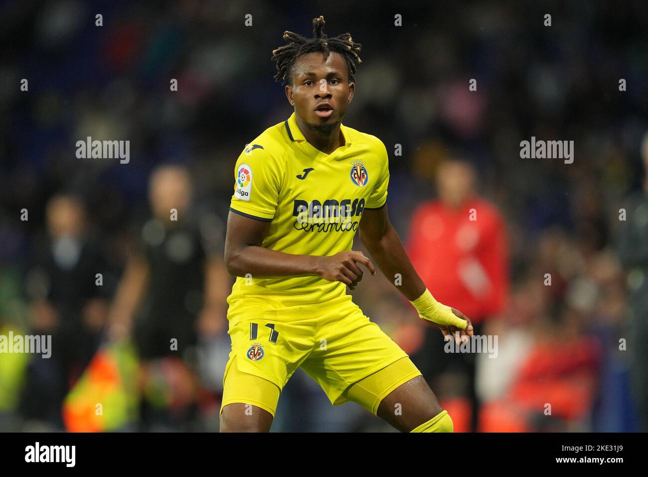 Samuel Chukwueze of Villarreal CF during the La Liga match between RCD ...