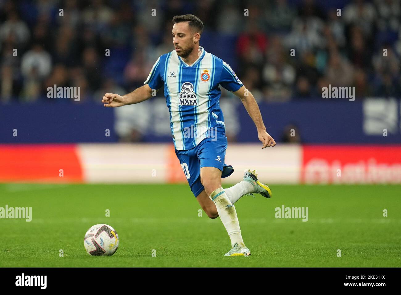Edu Exposito of RCD Espanyol during the La Liga match between RCD ...