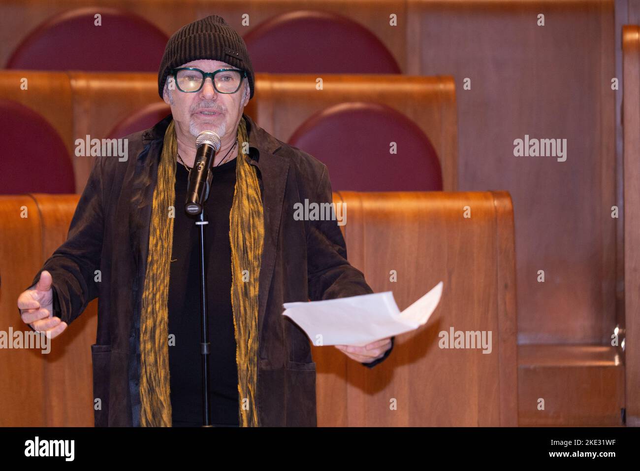 Italian singer Vasco Rossi during delivery ceremony of the "Lupa ...