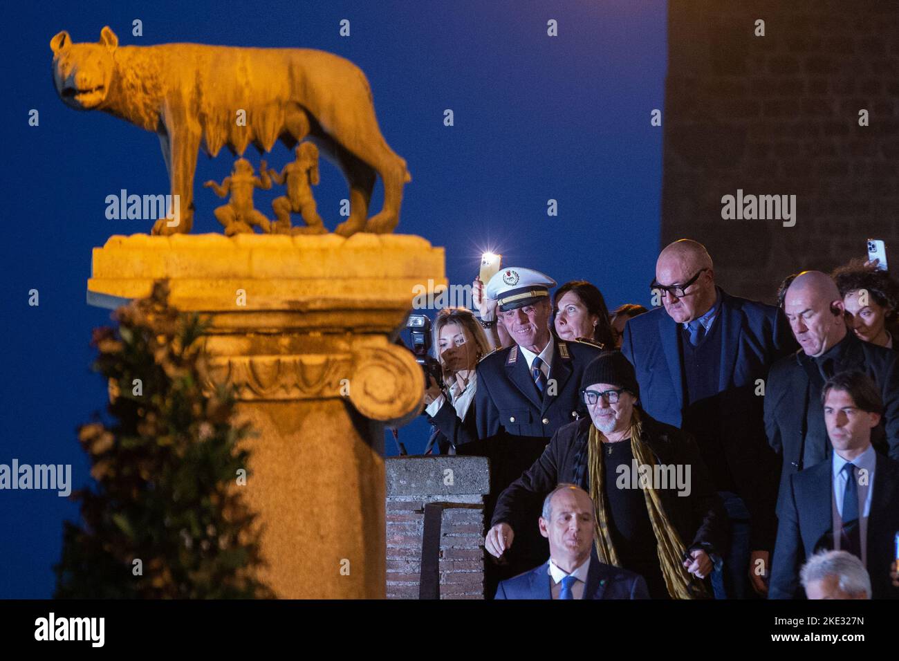 Rome, Italy. 09th Nov, 2022. Italian singer Vasco Rossi leaves ...