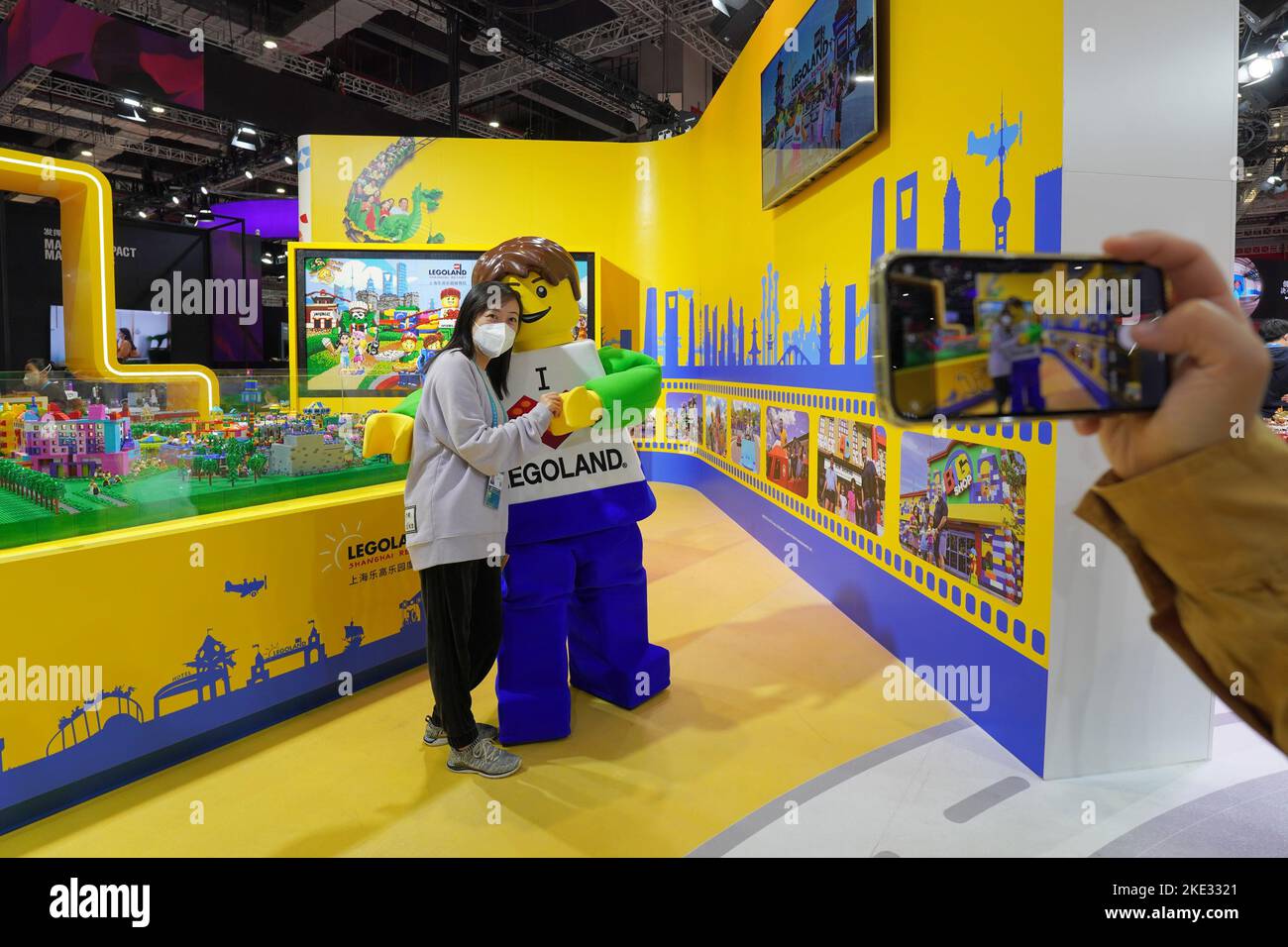 SHANGHAI, CHINA - NOVEMBER 8, 2022 - Visitors take a photo of the ...