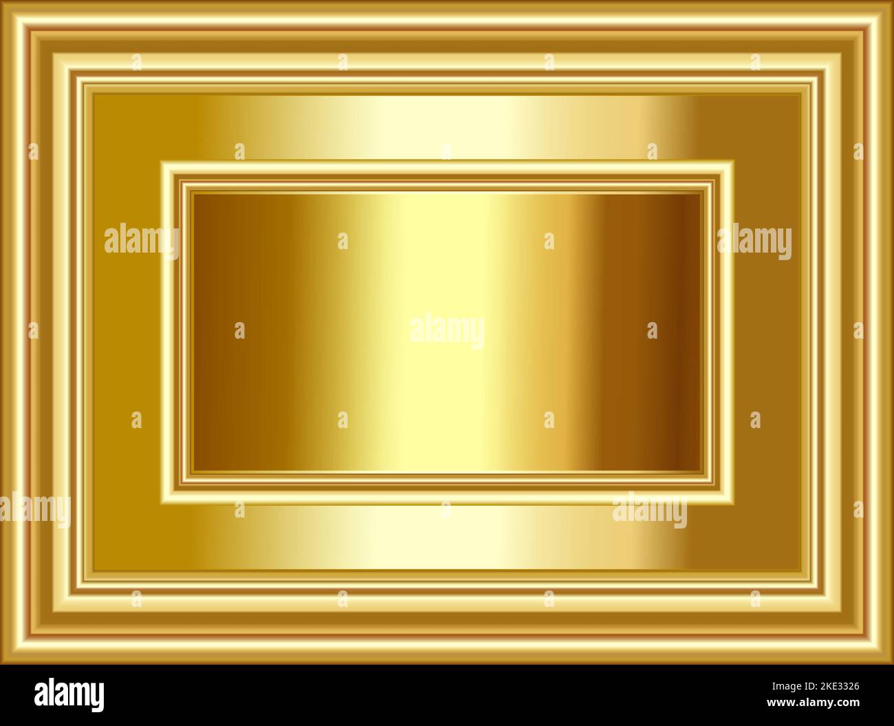 Luxury Gold background. Gold frame with shining border for rich ...