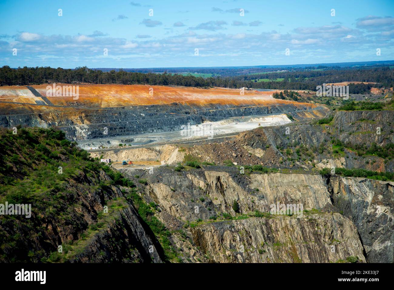 Historic Cornwall Pit in Greenbushes Mine - Western Australia Stock ...