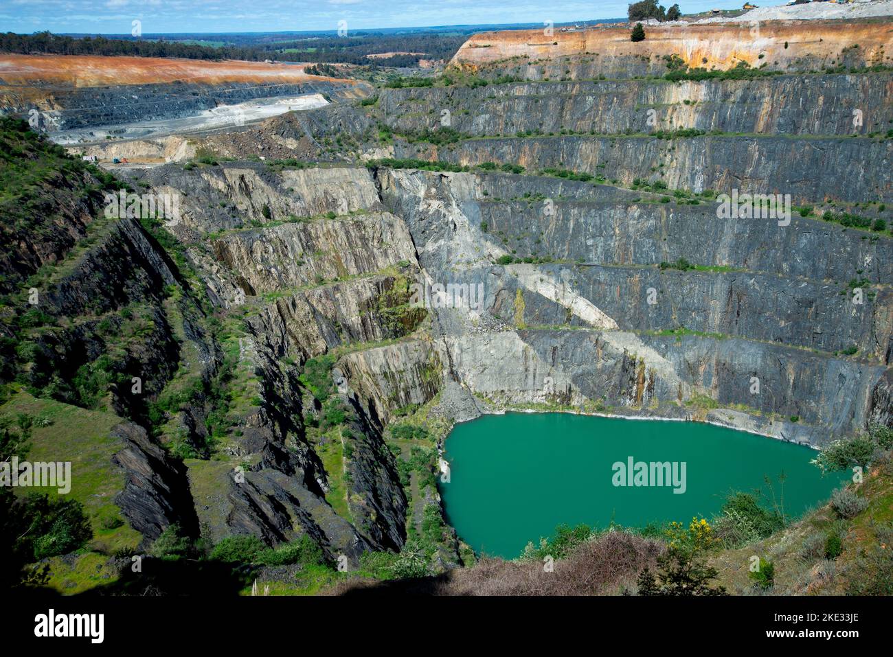 Historic Cornwall Pit in Greenbushes Mine - Western Australia Stock ...