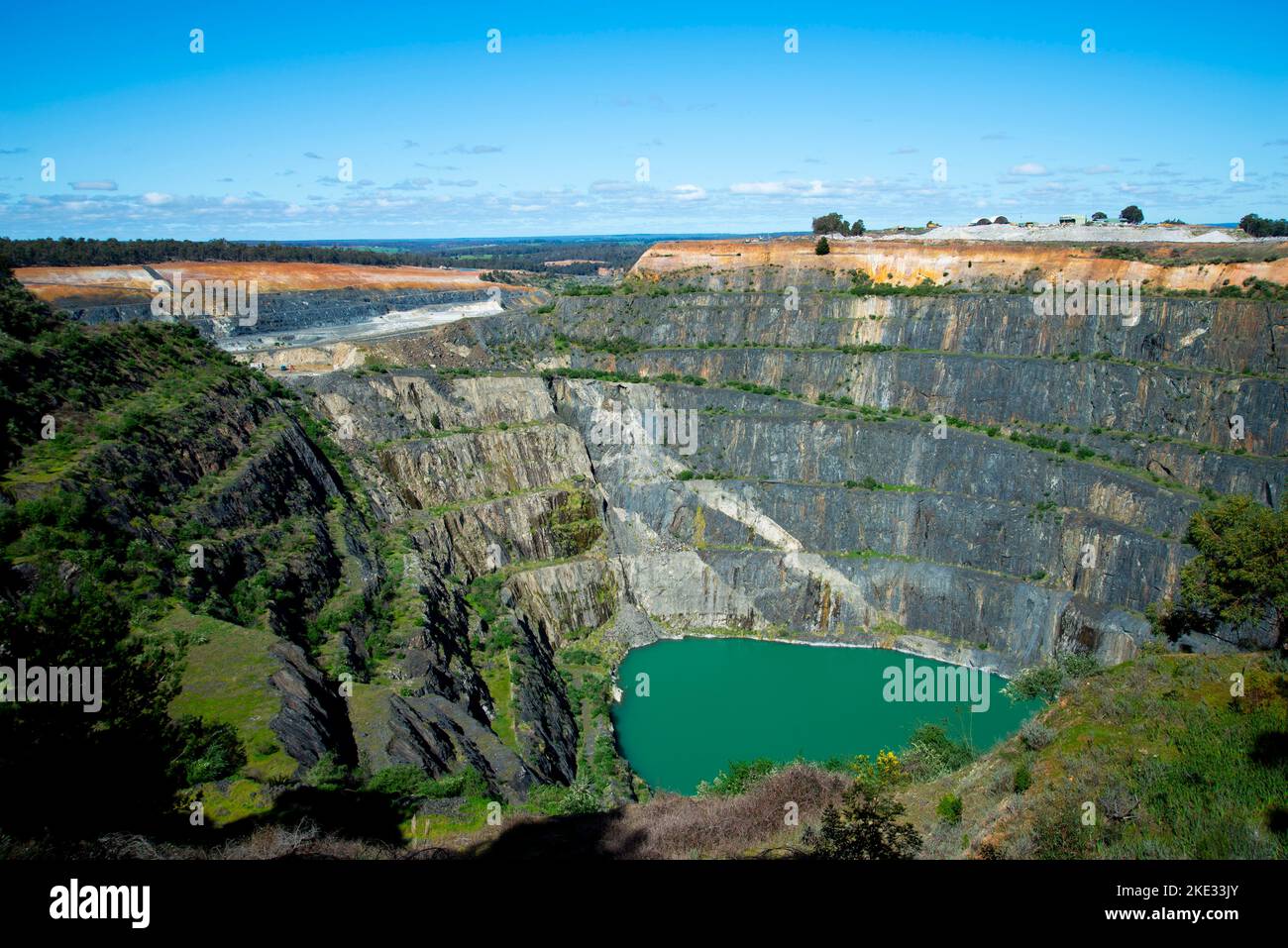 Historic Cornwall Pit in Greenbushes Mine - Western Australia Stock ...