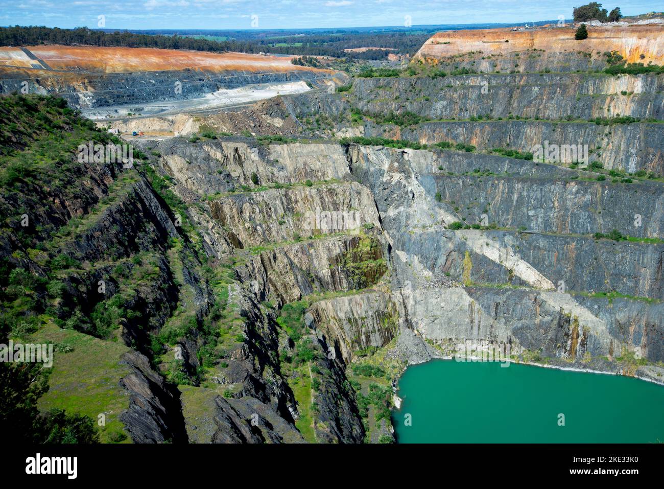Historic Cornwall Pit in Greenbushes Mine - Western Australia Stock ...