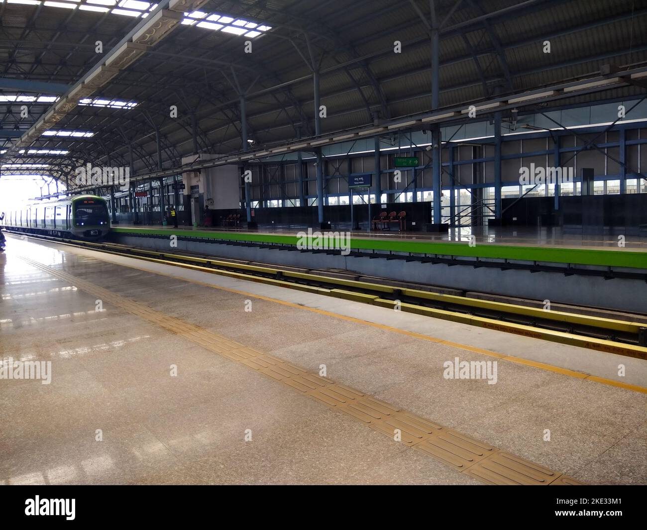 Peenya Industry Metro Station view Stock Photo - Alamy