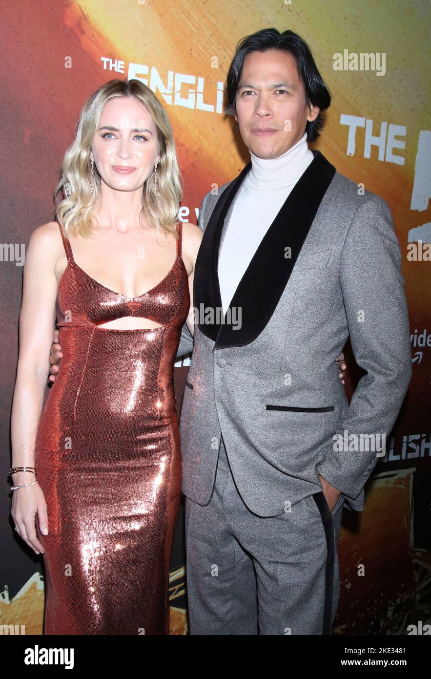 New York, NY, USA. 9th Nov, 2022. Chaske Spencer, Emily Blunt at the ...