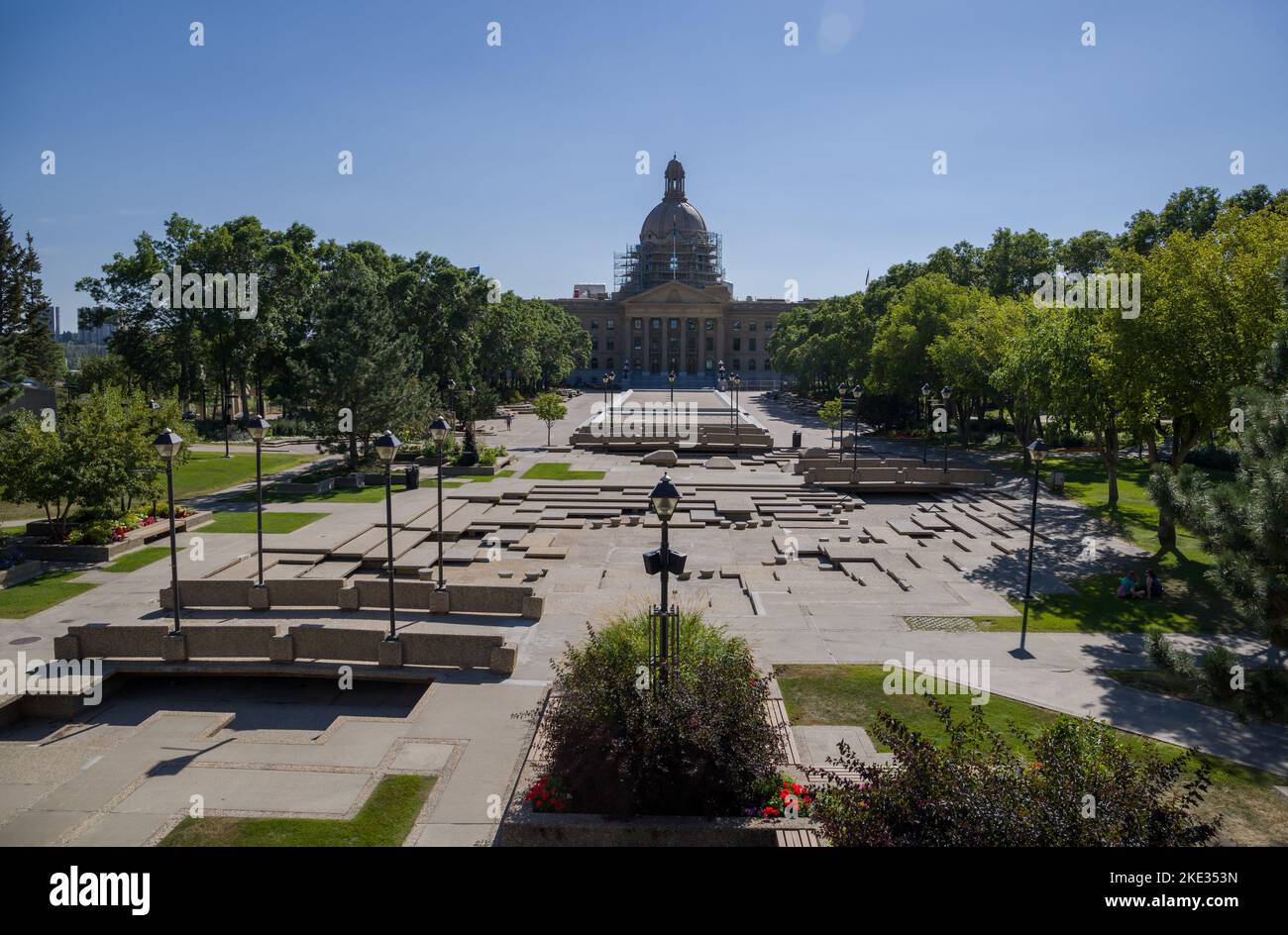 Alberta Legislature Building in Edmonton, Canada. The meeting place of ...