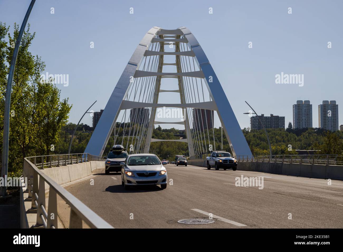 Walterdale bridge construction hi-res stock photography and images - Alamy