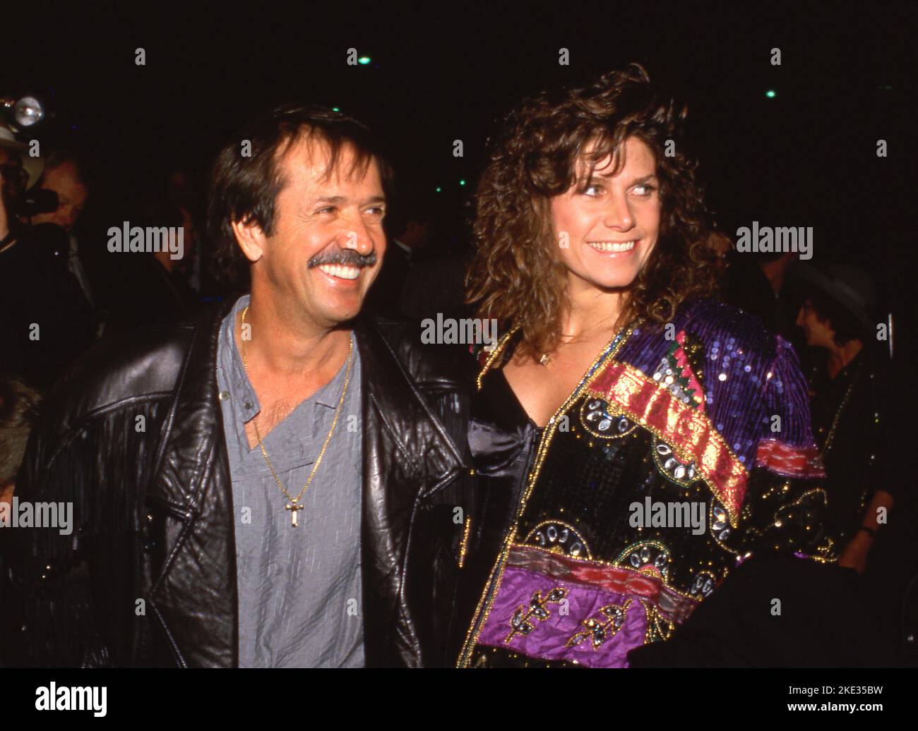 Sonny Bono and Mary Bono at the premiere party for Moonstruck at Chasen ...