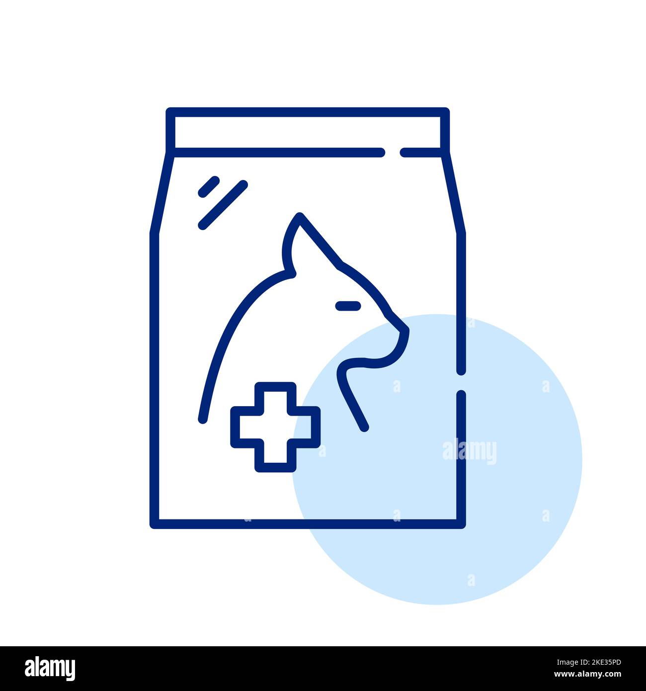 Vet approved cat food packaging. Pixel perfect, editable stroke icon ...