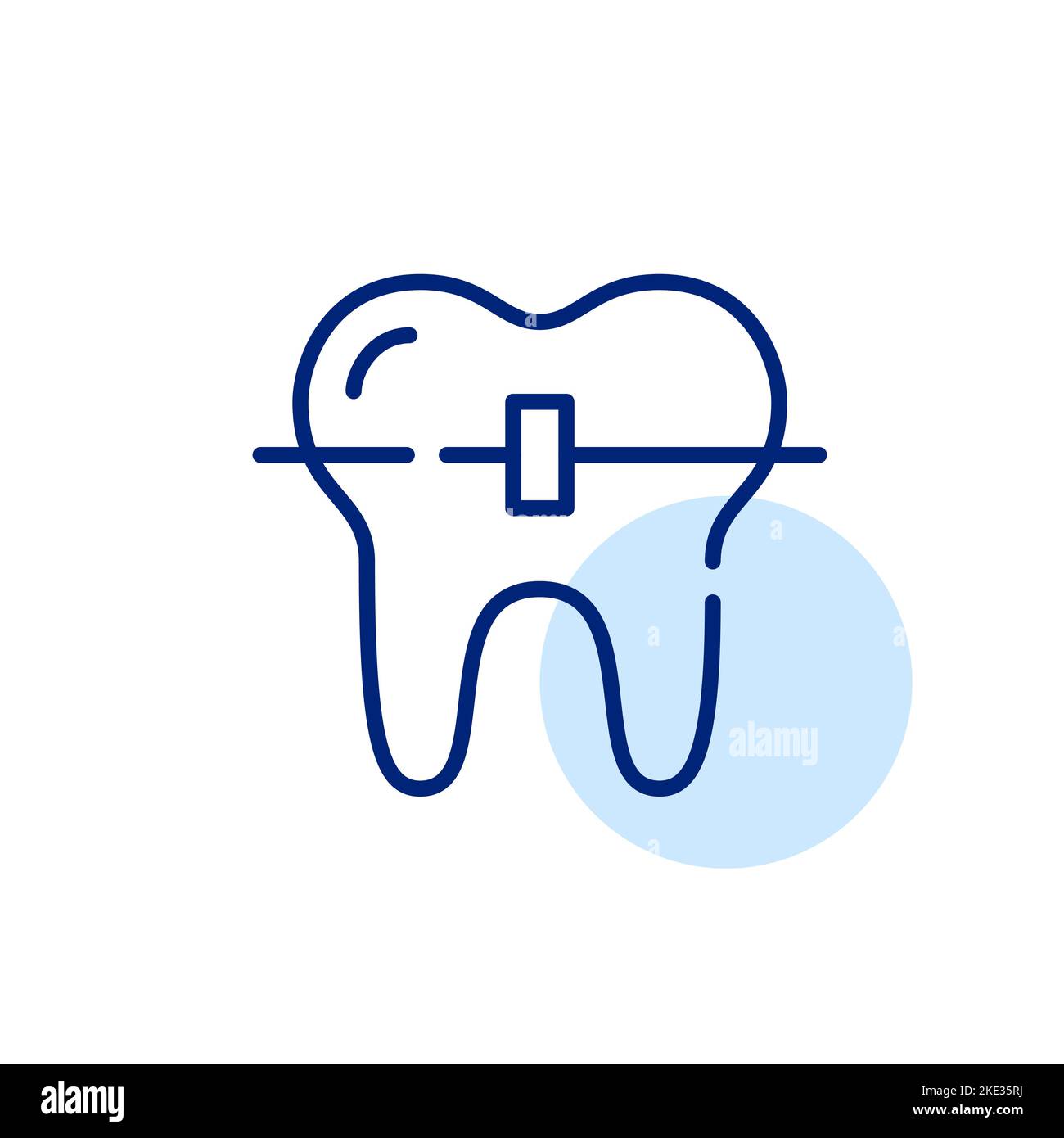 Tooth dental brace on Stock Vector Images - Alamy