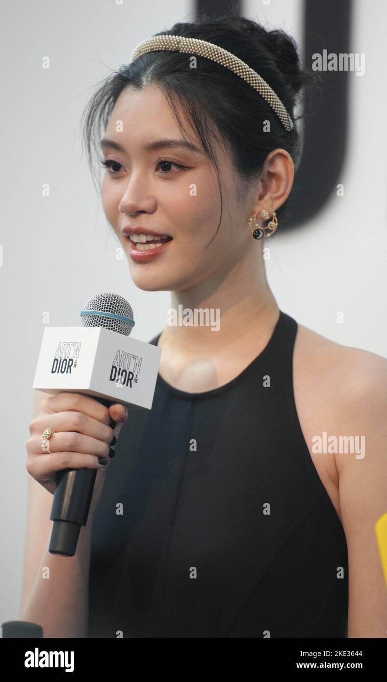 Chinese model Ming Xi attends the opening of ART’N DIOR in Shanghai ...