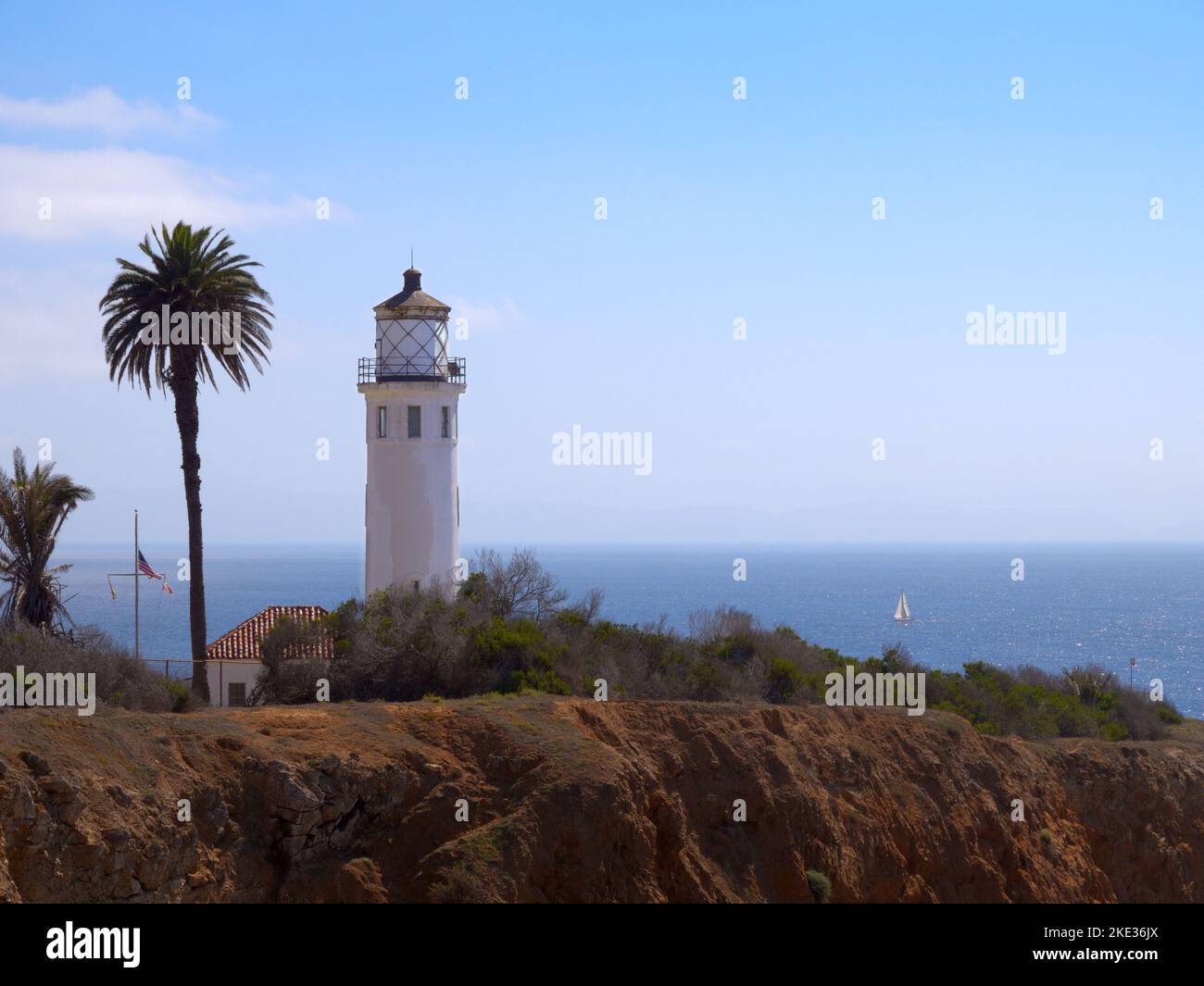 Point Vincente Lighthouse in Rancho Palos Verdes, California, USA Stock Photo - Alamy