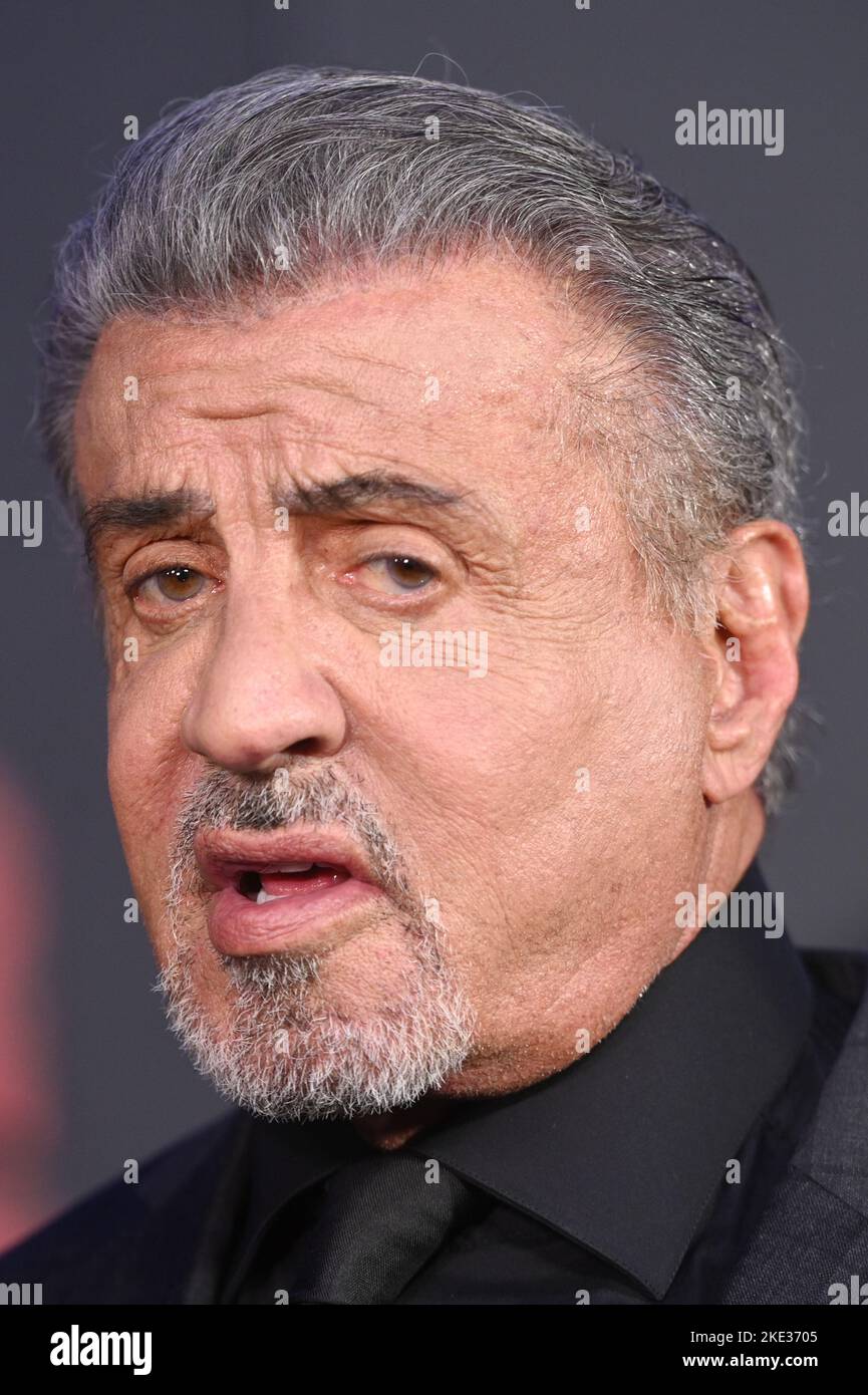 New York, USA. 09th Nov, 2022. Sylvester Stallone attends the Paramount ...