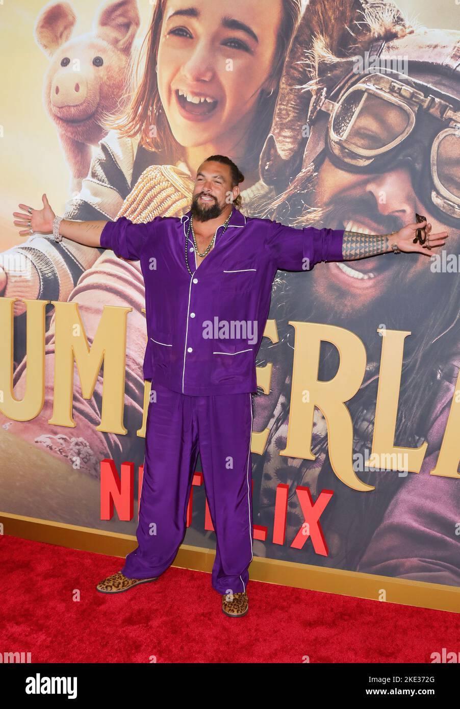 Jason Momoa arrives at The World Premiere of SLUMBERLAND held at ...