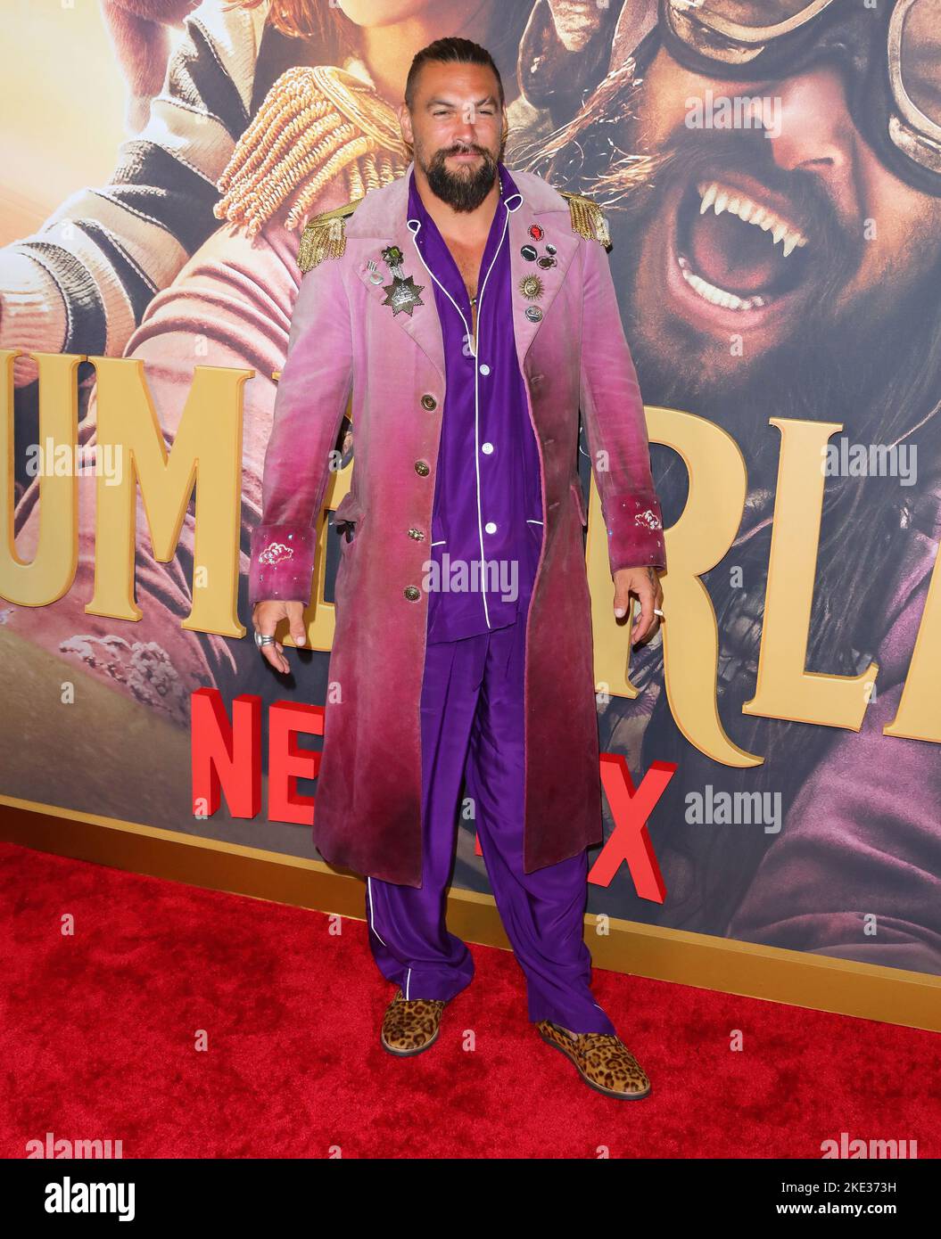 Jason Momoa arrives at The World Premiere of SLUMBERLAND held at ...